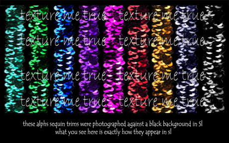 Second Life Marketplace - sequin trim textures