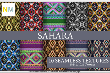 Second Life Marketplace - Sahara Ethnic Patterns Kit 10 Seamless ...