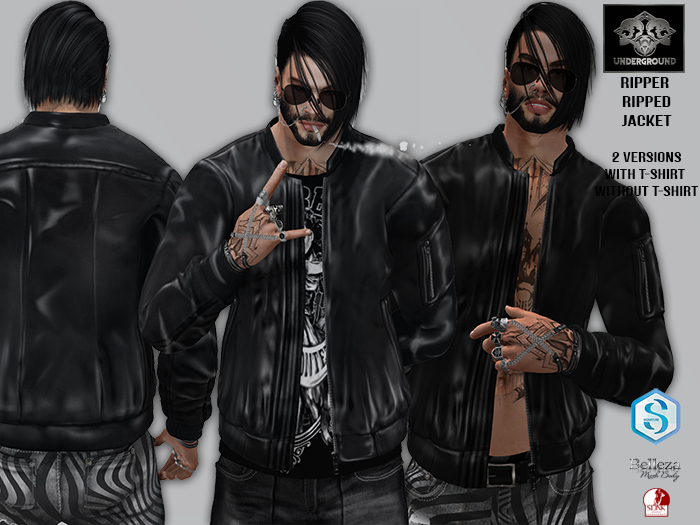 Second Life Marketplace - DEMO+V8-SHOP-RIPPER RIPPED-JACKET+