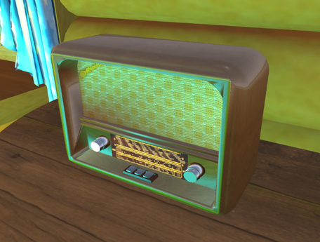 Second Life Marketplace - Vintage Radio (Mesh)