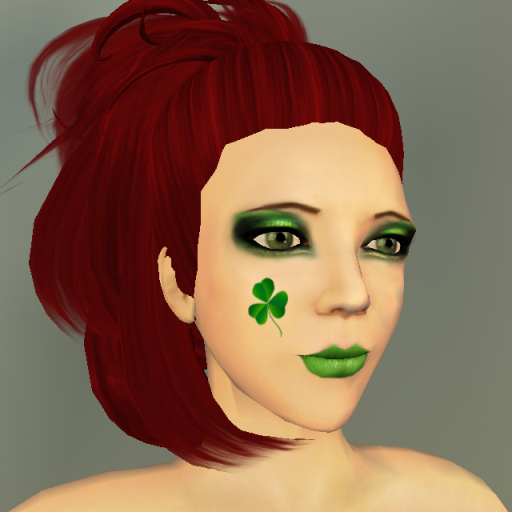 Second Life Marketplace - Shamrock Irish Colleen Makeup Tattoo