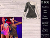 Second Life Marketplace - B BOS - Tina Dress - Sheer Black (Add me)