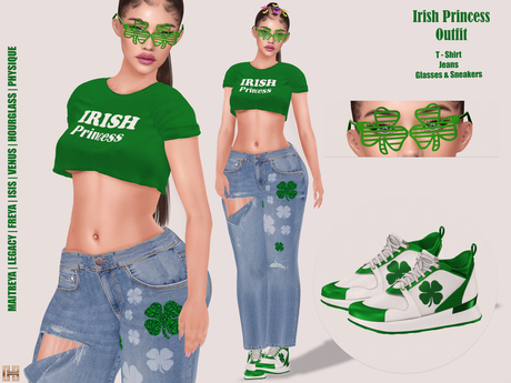 Second Life Marketplace - [hh] Irish Princess Outfit