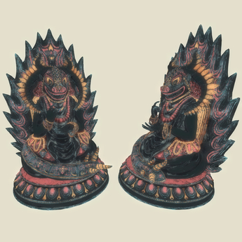 Second Life Marketplace - H.O.W Mesh Demon Idol Statue, Full Perm, Rock ...