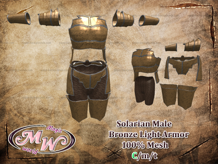 Second Life Marketplace - Solarian Male Bronze Light Armor