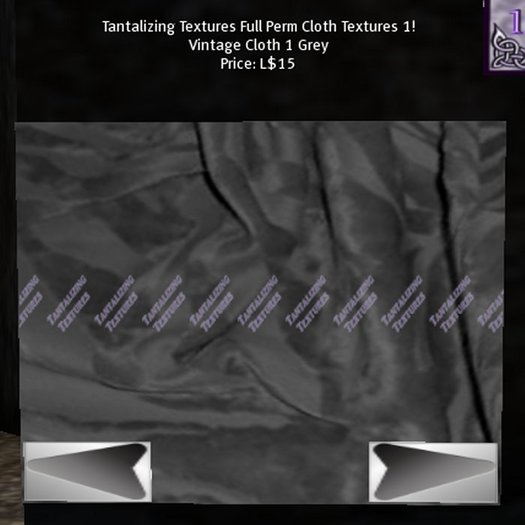 Second Life Marketplace - Vintage Cloth 1 Grey