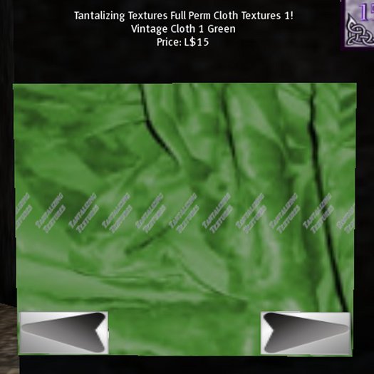 Second Life Marketplace - Vintage Cloth 1 Green