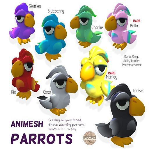 Second Life Marketplace - [Boomerang] - Bella Parrot Companion Box