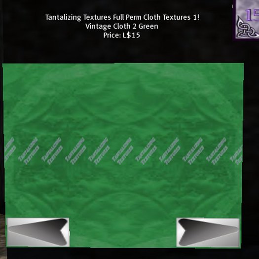 Second Life Marketplace - Vintage Cloth 2 Green