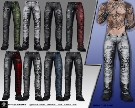 Second Life Marketplace - +V8-SHOP-STEVEN TYLER-PANTS-FULL PACK+