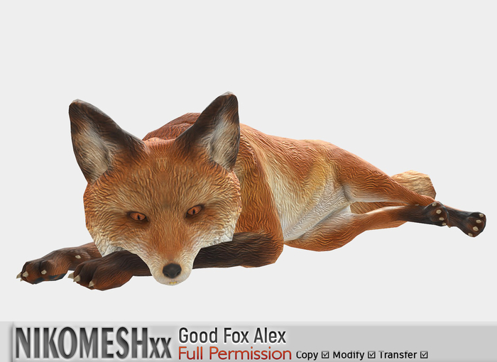 Second Life Marketplace - ::NIKOMESH::Full Permission Good Fox Alex