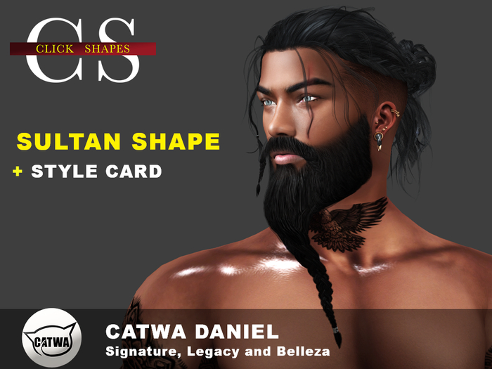 Second Life Marketplace - SULTAN Male Shape for Catwa Daniel Head