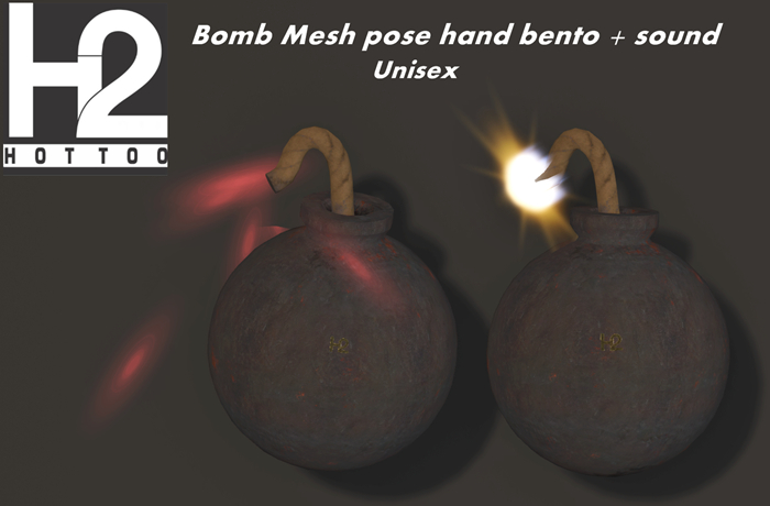 Second Life Marketplace - H2 - Bomb Mesh pose hand bento + sound