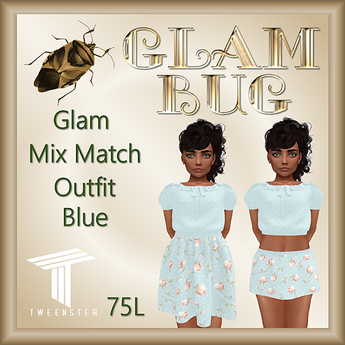 Second Life Marketplace - Glam Mix Match Outfit - Blue - Boxed