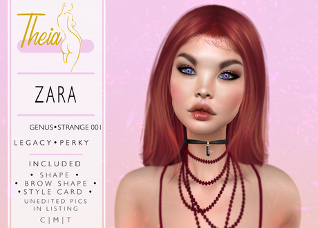 Second Life Marketplace - Zara Shape*-Genus Strange Head W001/Perky