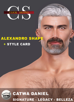 Second Life Marketplace - ALEXANDRO Male Shape for Catwa Daniel Head