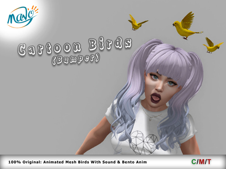 Second Life Marketplace - "Mano" Cartoon Birds (Bumper)