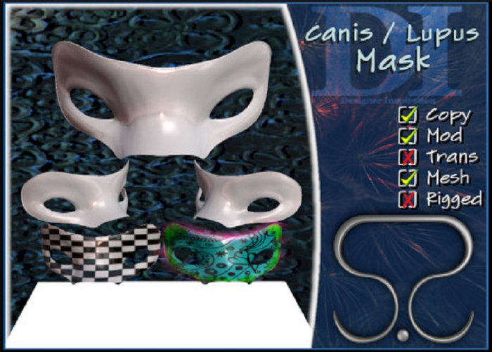 Second Life Marketplace - {DI} Mask Blank (CANIS And LUPUS)