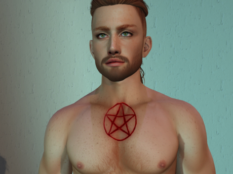 Second Life Marketplace - KFD - Pentacle Chest Scarification