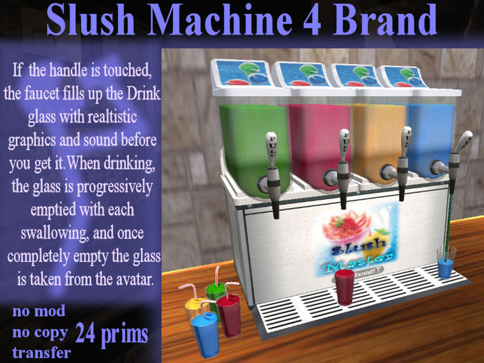 Second Life Marketplace - Slush Machine S4T1V7.8 4 Sort Dispenser ...