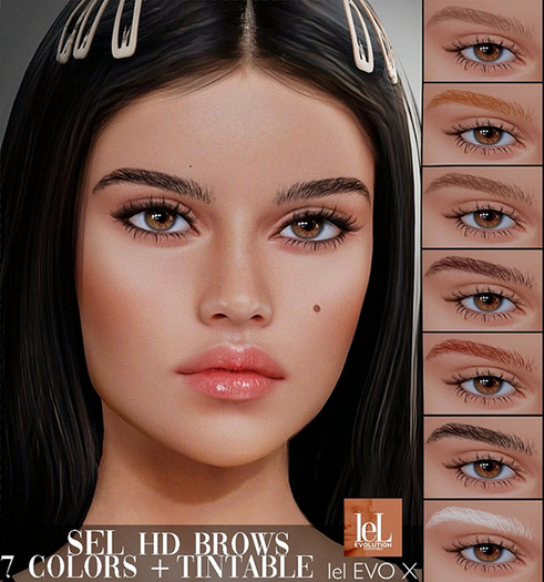 Second Life Marketplace - Guapa - Sel Hd Brows for Lelutka Evolution ...