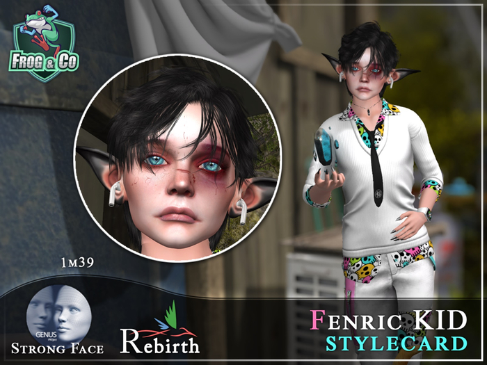 Second Life Marketplace - Fenric Kid Shape + Style card - REBIRTH Eden ...