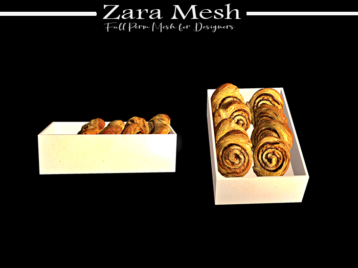 Second Life Marketplace - Zara Mesh - Food - Cinnamon Pastry Box - FULL ...