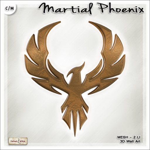 Second Life Marketplace - [V/W] Martial Phoenix - 3D metal phoenix ...