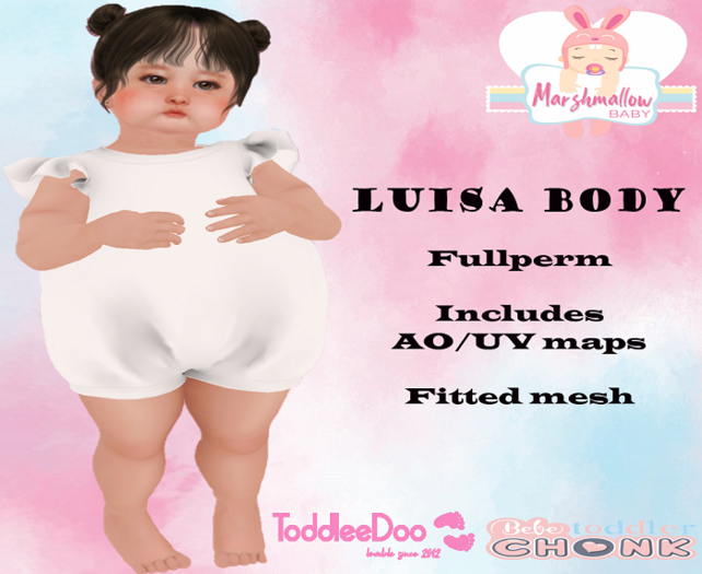Second Life Marketplace - *MB* Fullperm Luisa Body (TD, bebe toddler ...