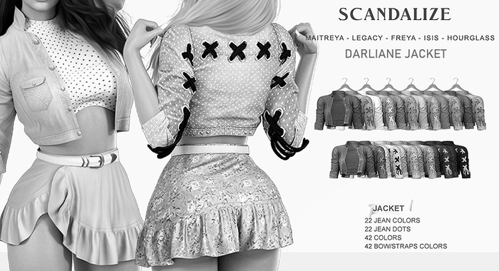 Second Life Marketplace - SCANDALIZE. Darliane JACKET. DEMO