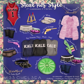 Second Life Marketplace - .miss chelsea. SHS Bee Sweater Maitreya Grey