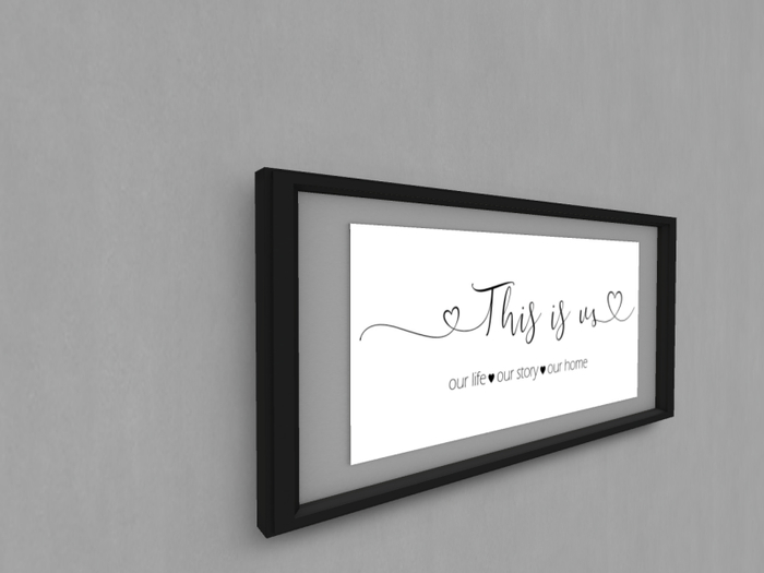 Second Life Marketplace This Is Us Our Life Our Story Our Home Framed Wall Decor