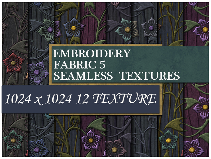 Second Life Marketplace - ^Dejavu^ Full Perm Embroidery Fabric Seamless ...