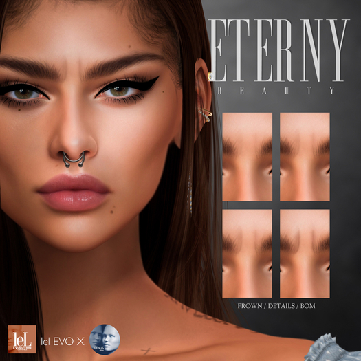 Second Life Marketplace - ETERNY - FROWN / FEMALE - BOM - EVOX