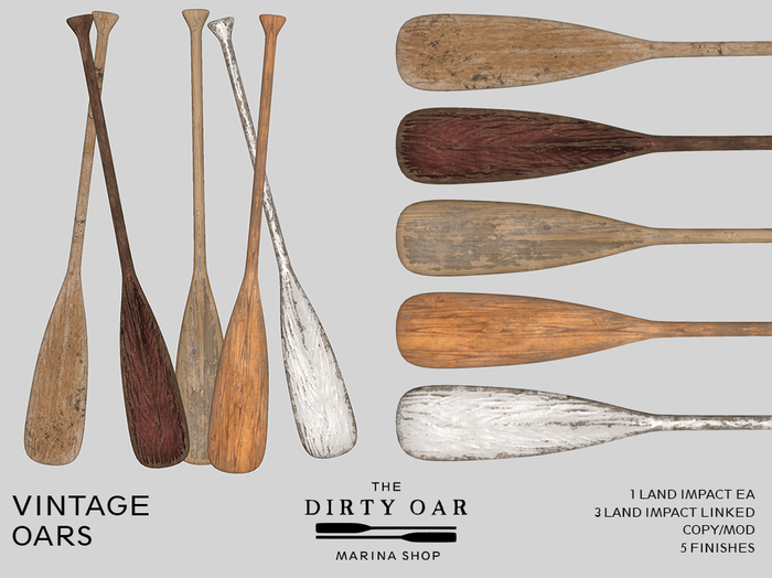 Second Life Marketplace - The Dirty Oar - Vintage Oars