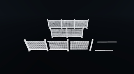 Second Life Marketplace - B&D PRIVACY SCREENED FENCE w/11 TEXTURE HUD ...