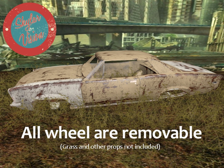 Second Life Marketplace - SkylarVision - Old Rusted GTO Prop Cars