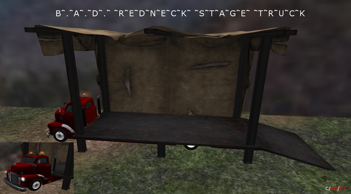 Second Life Marketplace - B.A.D. REDNECK STAGE TRUCK