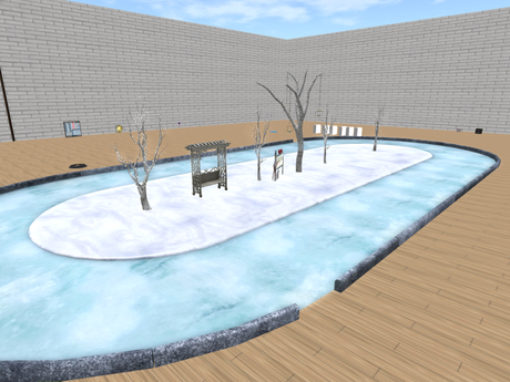 Second Life Marketplace - The Open Air Oval skate ring with skate giver-Box