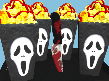 Second Life Marketplace - Junk Food - Scary Popcorn Tray