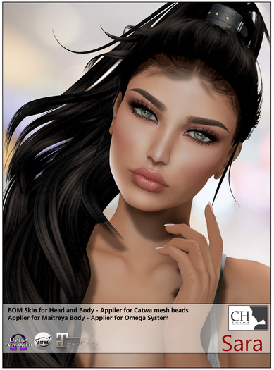 Second Life Marketplace - [DEMO] *CH* Sara SKIN for Catwa Heads