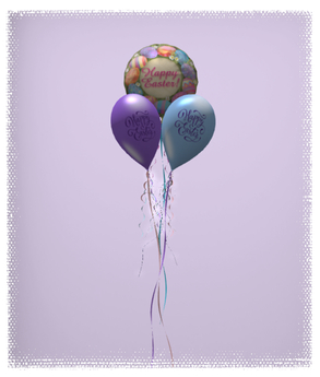 Second Life Marketplace - ~Happy Easter Wishes Party Balloons~Copy Only~