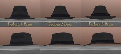 Second Life Marketplace - HC Fedora 1 Gray w/White Band (HUD)
