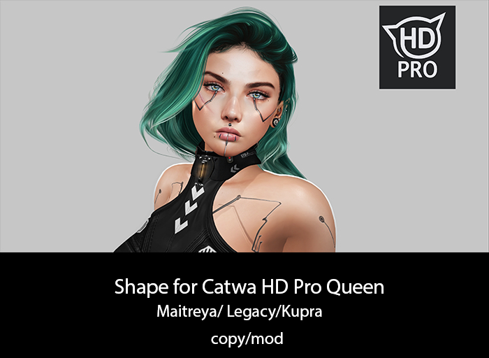 Second Life Marketplace - Kitty S - Shape for Catwa HD Pro Queen