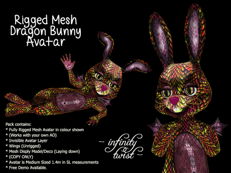 Second Life Marketplace - [Infinity Twist] Bunny Rigged Mesh Avatar [DEMO]