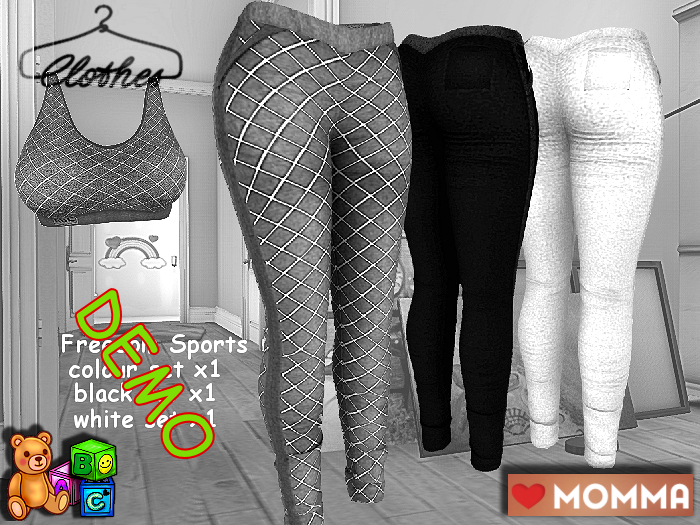 Second Life Marketplace - ABC Freedom Sportys Bra - DEMO