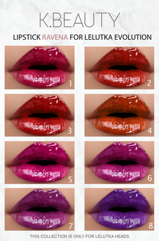 Second Life Marketplace - K.BEAUTY - RAVENA LIPSTICK - LELUTKA EVO & EVO X