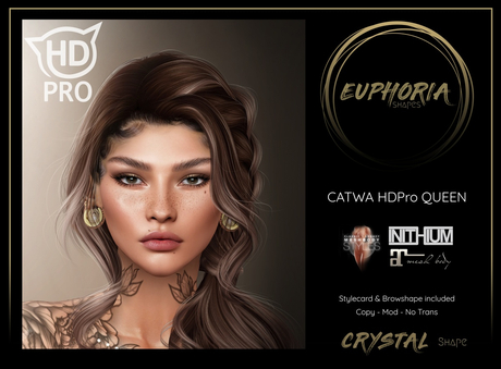 Second Life Marketplace - EUPHORIA Shapes - CRYSTAL Shape ( CATWA HDPro ...