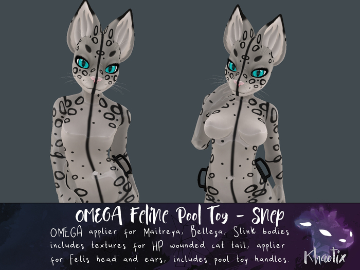 Second Life Marketplace - KHAOTIX - Omega+BOM Feline Pool toy - Snep
