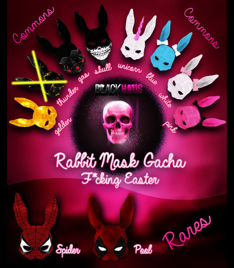 Second Life Marketplace - BLACK HAUS - Gas Rabbit Mask